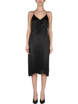 Dsquared2 Satin-finish Camisole Dress - Black
