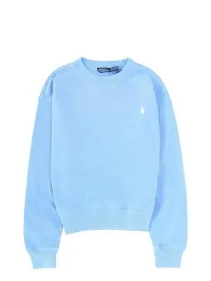 Polo Ralph Lauren Cotton Blend Sweatshirt With Logo - Azure