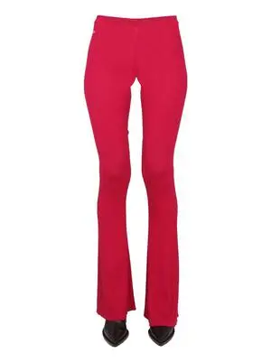 Dsquared2 Ribbed Flare Pants - Fuchsia