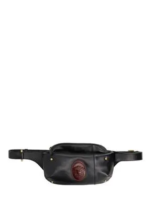 Versace Leather Medallion Belt Bag - Black