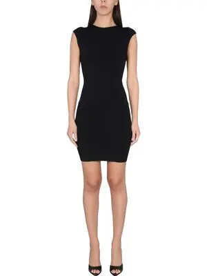 Dsquared2 Sleeveless Open-back Mini Dress - Black