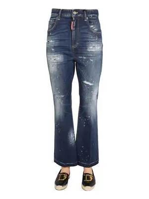 DSQUARED2 DSQUARED2 Honey High-Waisted Bell Bottom Jeans