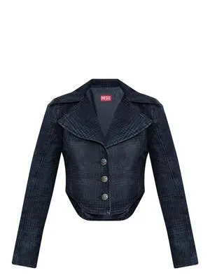 DIESEL® Curved Hem Lined Jacket - Blue