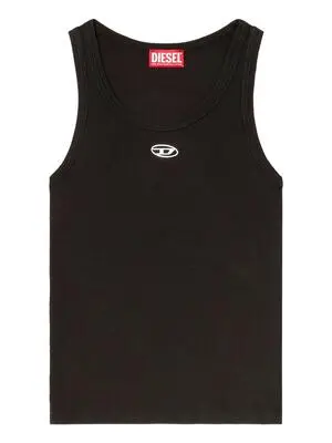 DIESEL® Ribbed Slim Fit Tank Top - Nero