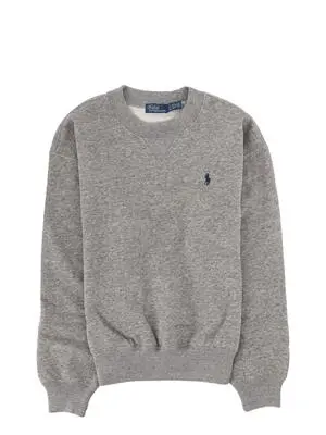 Polo Ralph Lauren Heather Crewneck Sweatshirt With Logo - Grey