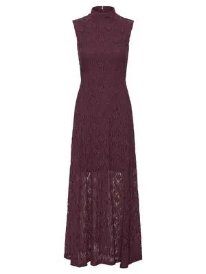 ROTATE BY BIRGER CHRISTENSEN High Neckline Mini Dress With Back Zip Closure Size - Rosso