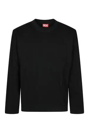 DIESEL® Mini Comfortable Cotton Blend T-shirt - Nero