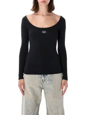 DIESEL® Diesel Women's Slim-Fit Long Sleeve Scoop Neck Top