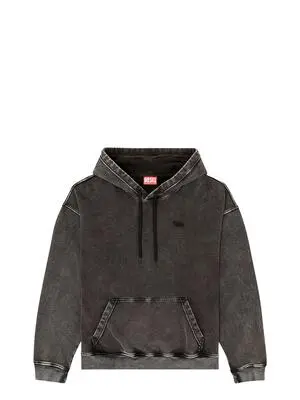 DIESEL® Boxy Hooded Sweatshirt - Black