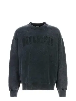 Dsquared2 Raw Edge Crewneck Sweatshirt - Grey
