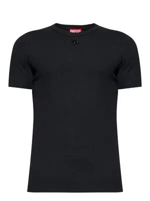 DIESEL® Embroidered Round Neck T-shirt Size - Nero