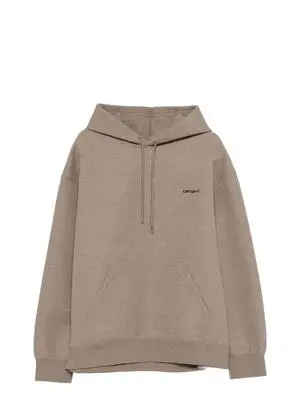 Carhartt Work In Progress Hooded Pullover With Logo - Black