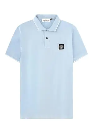 Stone Island Short Sleeve Polo Shirt - Blue