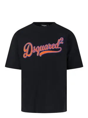 Dsquared2 Loose Fit Sponge Patch T-shirt - Black