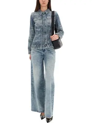 DIESEL® DIESEL® Fitted Denim Shirt Jacket Denim