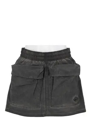 DIESEL® DIESEL Mini Skirt With Oversized Pocket Grey