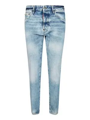 Dsquared2 Teddy Button Wash Trousers - Blu
