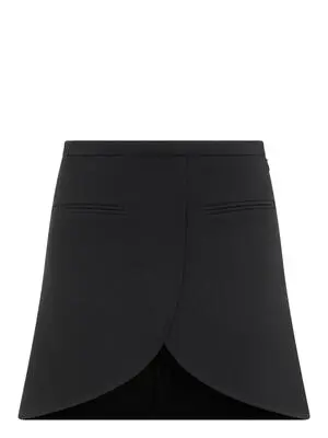 COURREGES Ellipse Twill Mini Skirt - Black