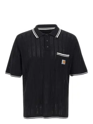Carhartt Work In Progress Mini Short Sleeve Ramset Polo - Blackwax