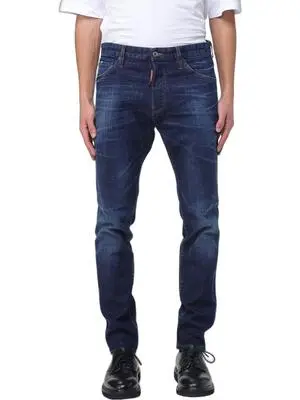 Dsquared2 Dark Clean Wash Teddy Jeans - Blue