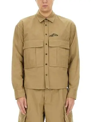 Dsquared2 Cropped Ripstop Shirt - Brown