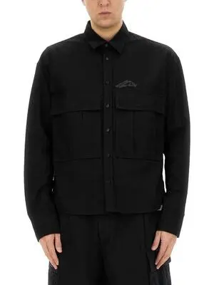 Dsquared2 Icon New Generation Ripstop Cropped Shirt - Black