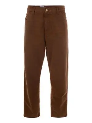 Carhartt Work In Progress 100% Organic Cotton Canvas Trousers - Marrone