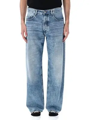 ICON DENIM LOS ANGELES Low-rise Wide-leg Jeans - River