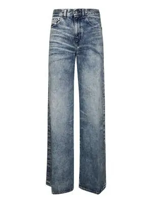 DIESEL® Wide-leg High-waisted Trousers - Nero