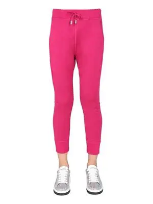 Dsquared2 Mini Jogging Trousers With Elastic Waist - Fuchsia