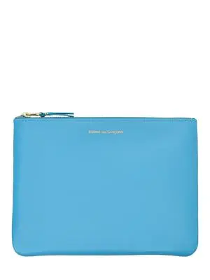 Comme Des Garçons Smooth Leather Mini Pouch - Blue
