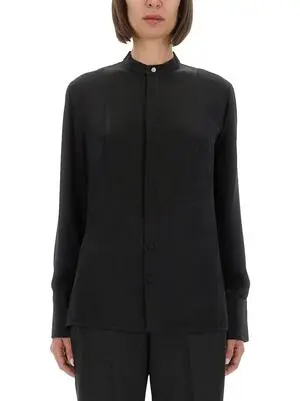 VICTORIA BECKHAM Victoria Beckham Long Sleeve Silk Shirt