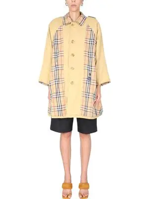 1/OFF PARIS Check Pattern Trench Coat - Multicolour