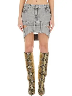 Attico The Attico "Mini Skirt" - Denim Grey