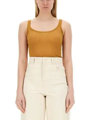 Max Mara Bastia Silk Tank Top - Buff