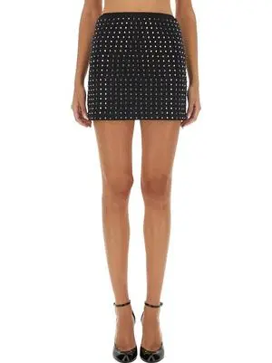 Sportmax Silk Midi Skirt - Black