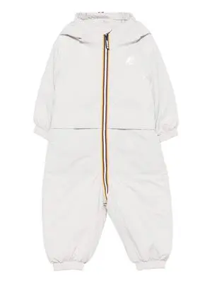 IL GUFO Hooded Zip-up Jacket With Logo Detail - Grey