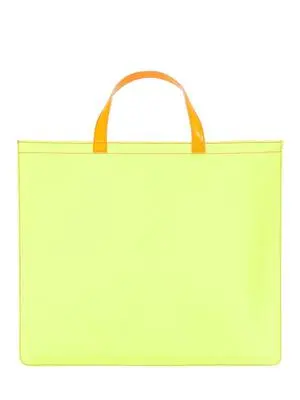 Comme Des Garçons Leather Super Fluo Tote Bag - Multicolour