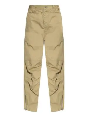 DIESEL® DIESEL Cotton Trousers With Zip Ankle Detail