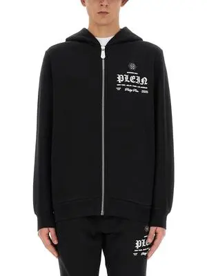 Philipp Plein Sweatshirt With Logo - Black