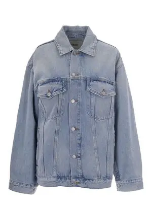 AGOLDE Mini Denim Coat - Blu