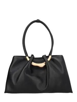 Cult Gaia Asa Satchel With Hoop Handle - Black