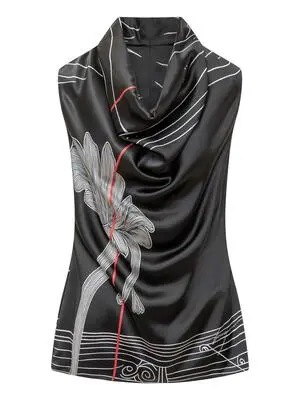 FERRAGAMO Elegant Silken Shirt - Nero