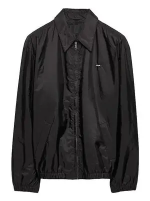 Prada Zip-up Jacket With Classic Collar - Nero