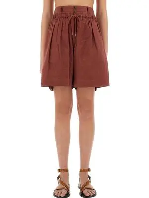 Isabel Marant Étoile Ingrid Cotton Shorts - Red