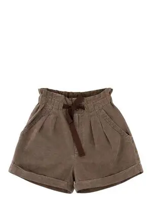 MARANT ETOILE Marant Étoile Pleated High-Waist Drawstring Shorts