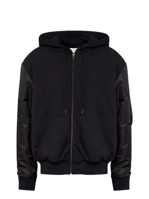 MAISON MARGIELA MM6 Maison Margiela Zip-Up Bomber Jacket With Hood