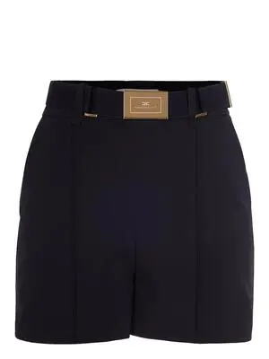 ELISABETTA FRANCHI ELISABETTA FRANCHI High-Waisted Tailored Belted Shorts