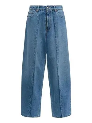 MAISON MARGIELA Wide Leg Denim Trousers - Mediumblue