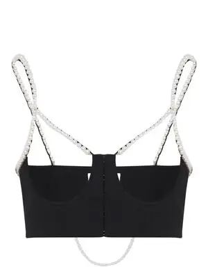 Moschino Embellished Bustier Top - Black